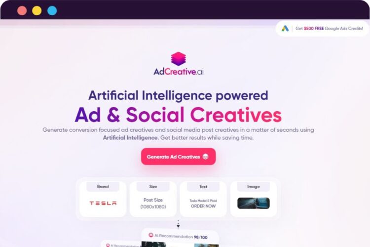 Generate High-Converting Ad Creatives with AdCreative.ai