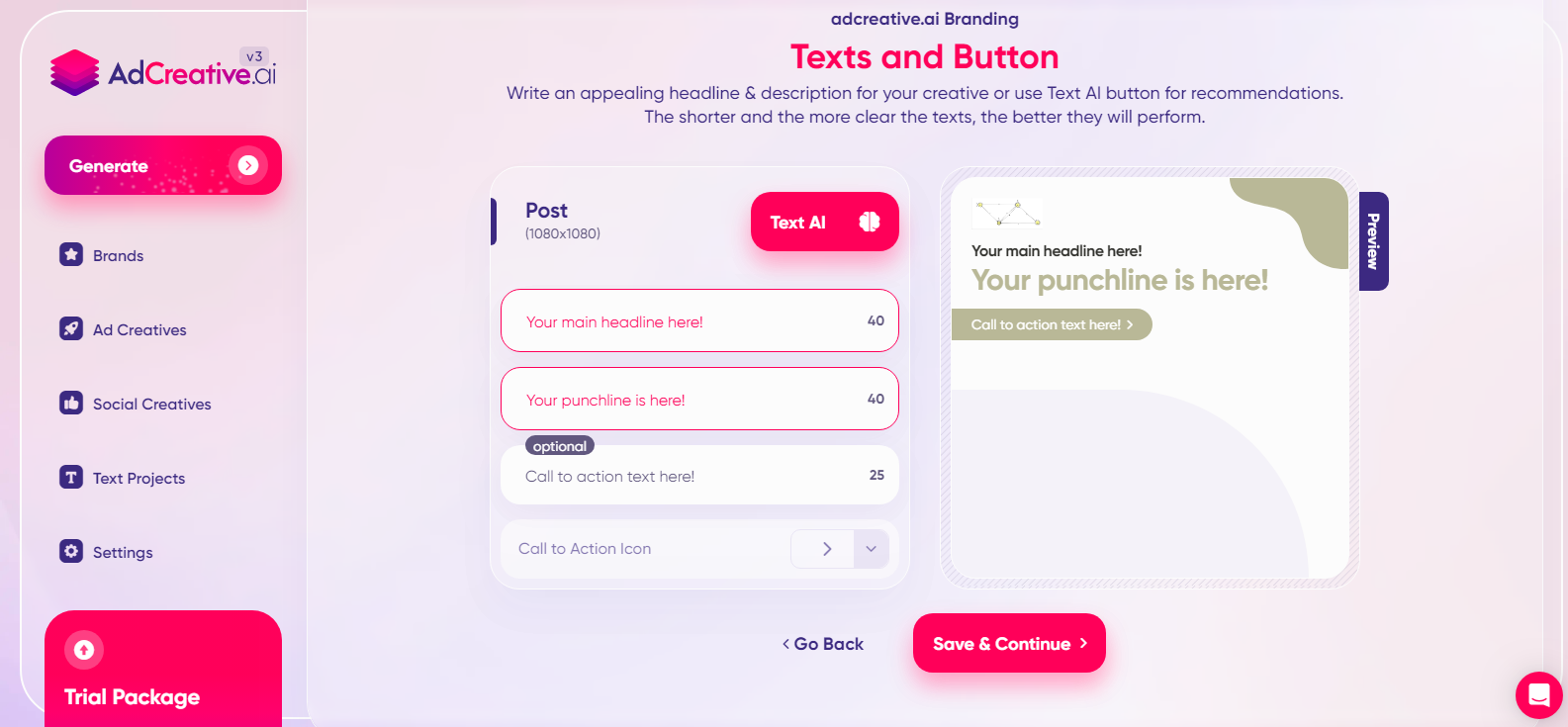 Generate High-Converting Ad Creatives with AdCreative.ai